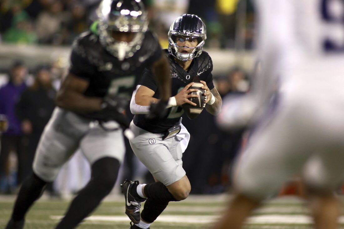 Dillon Gabriel leads No. 1 Oregon against No. 3 Penn State for Big Ten ...